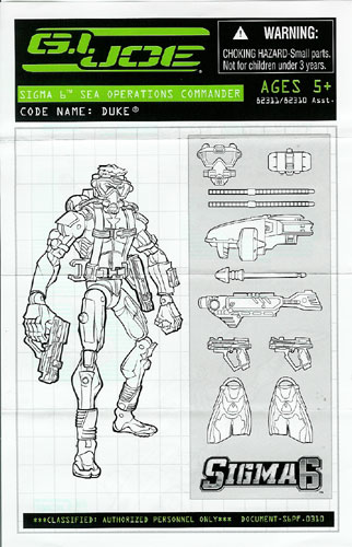 Soldier Asst. 1 - Sea Ops Duke Tech Specs